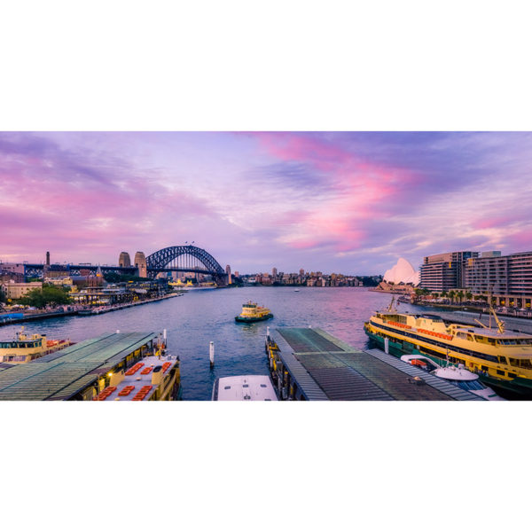 Sydney Harbour, Sunrise. Sydney Landscape Photography Wall Art Print.