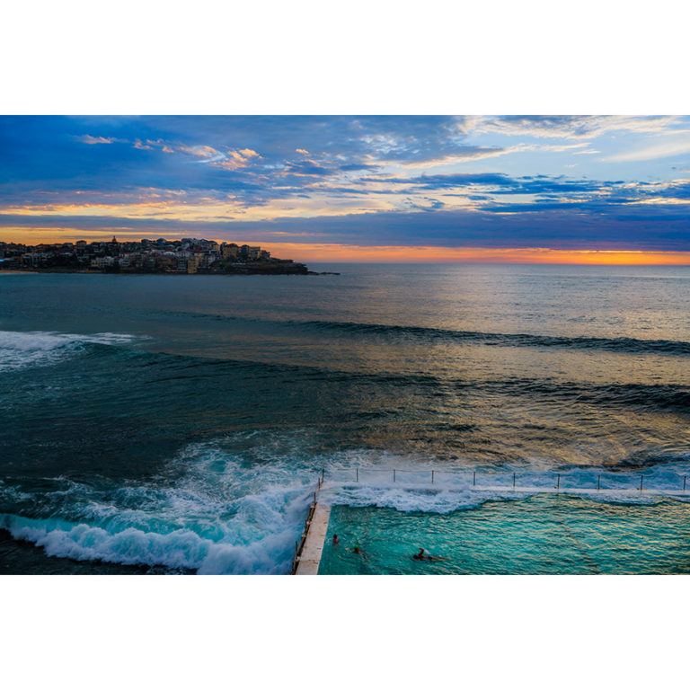 Bondi Beach, Sunrise 2. Sydney Landscape Photography Wall Art Print